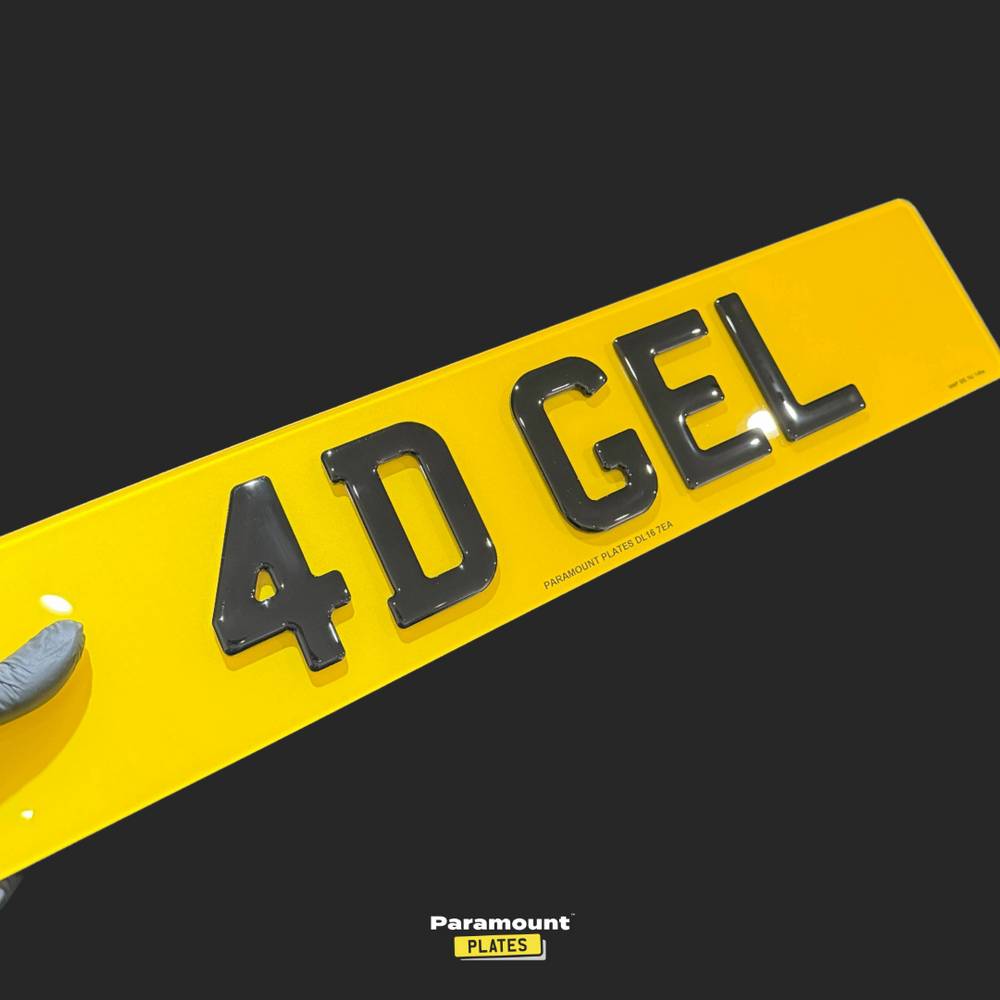 4D Gel Number Plates UK | Paramount Plates